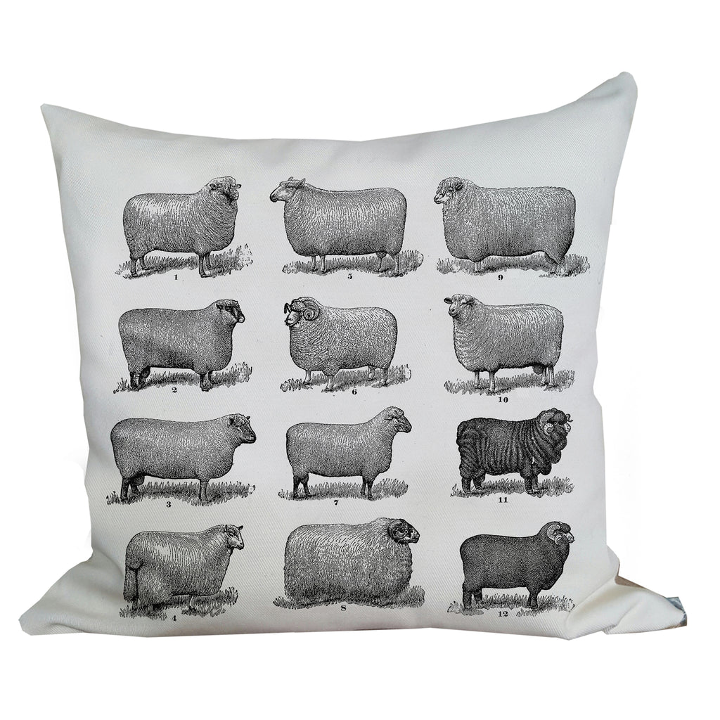 Sheep Farmhouse Pillow – Graphically Speaking Design