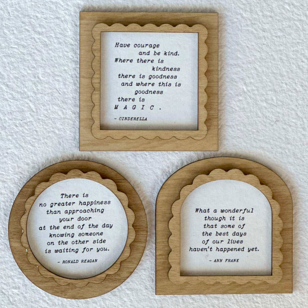3x3 Magnets Inspirational Quote Prints – Graphically Speaking Design