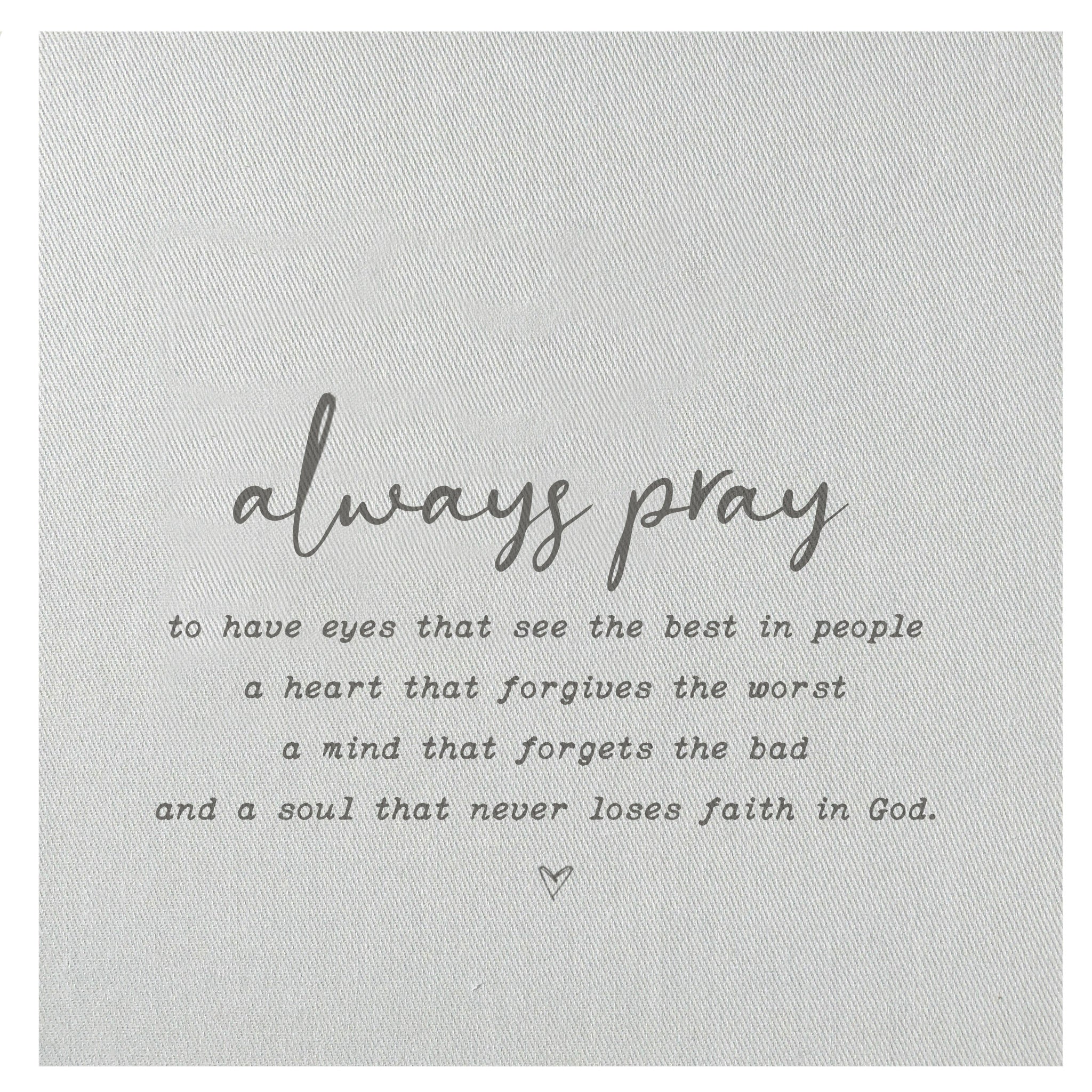Always Pray Mini Canvas – Graphically Speaking Design