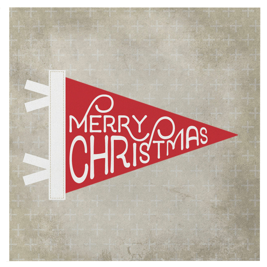 Merry Christmas Pennantt \\ Christmas \\ Mini Canvas – Graphically ...